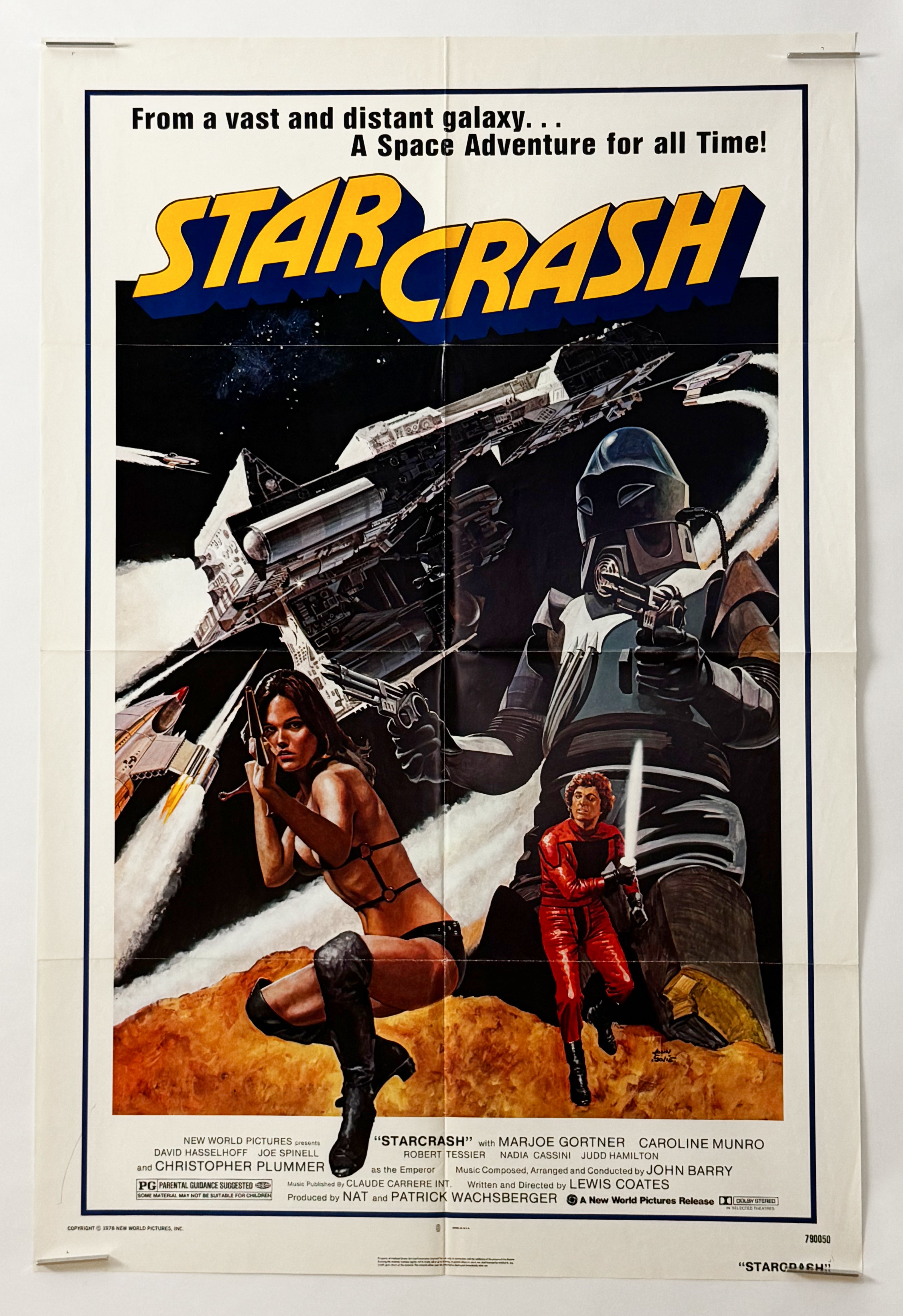 Original Vintage Starcrash Movie Poster