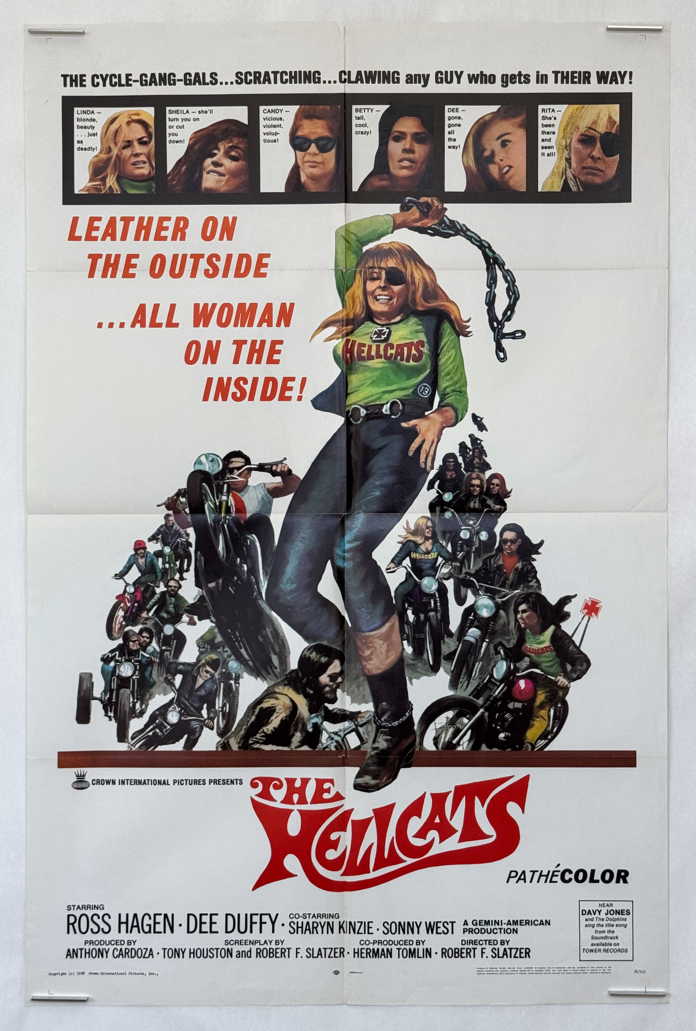 Original Vintage The Hellcats Movie Poster