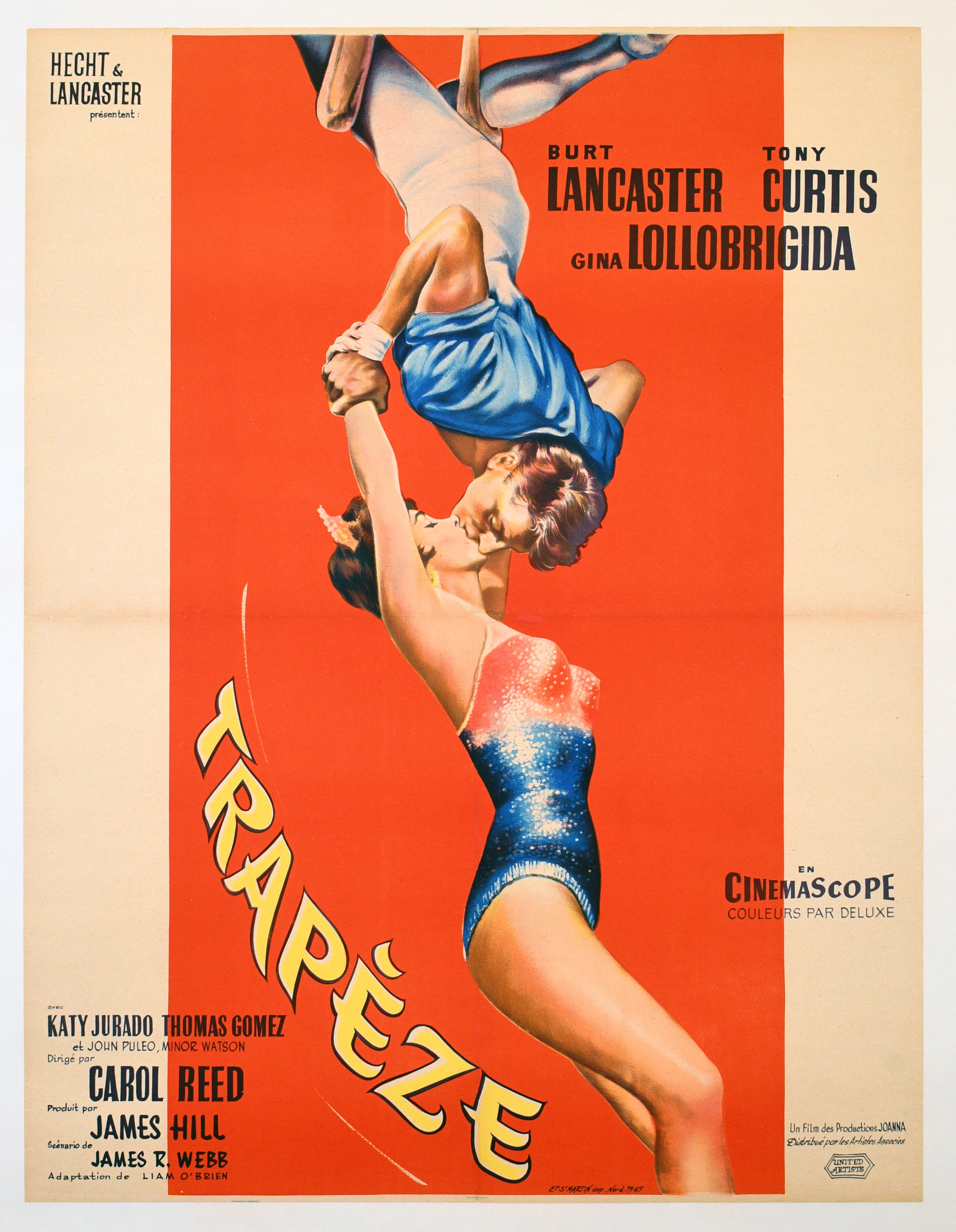 Original Vintage Trapeze American Movie Poster