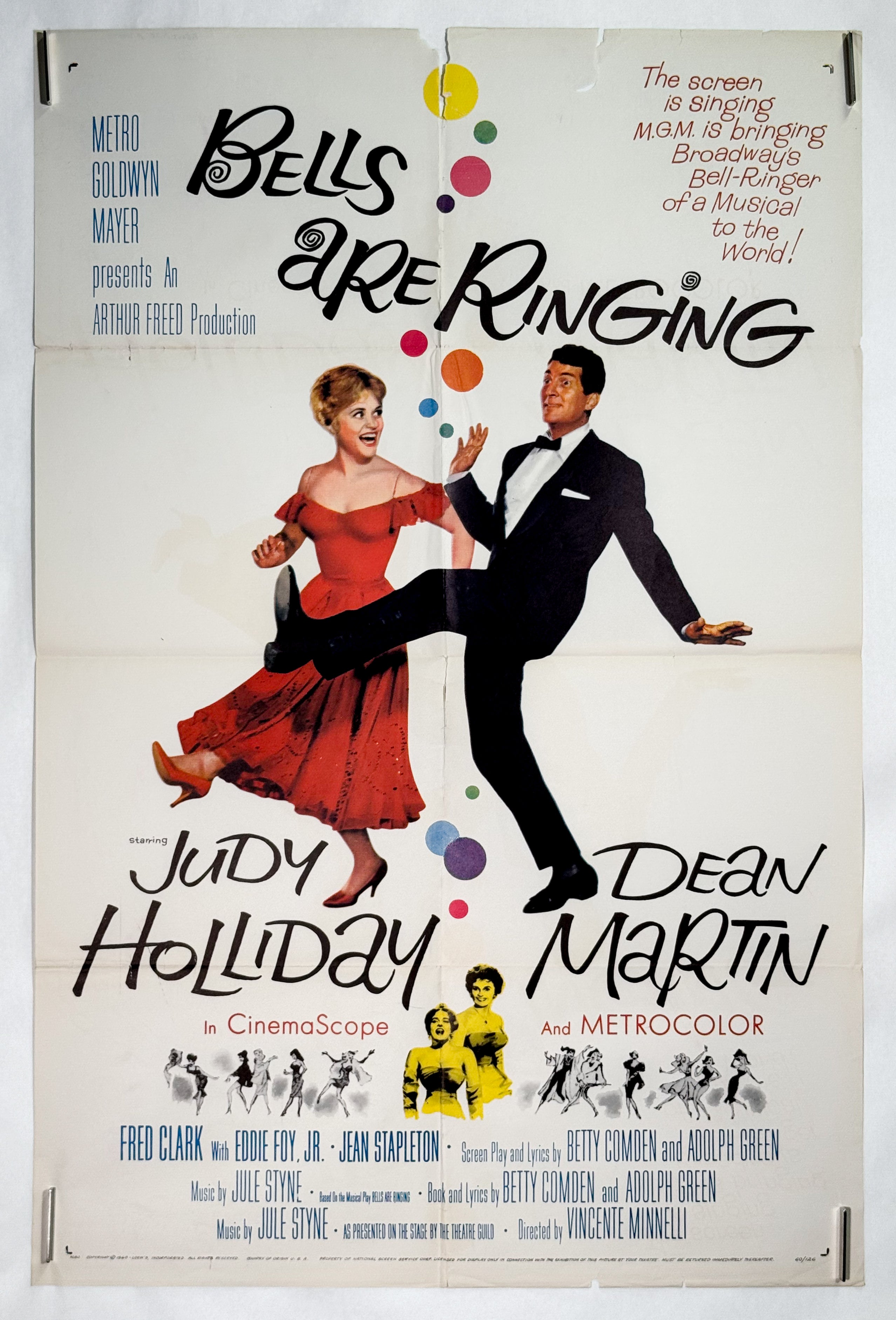 Original Vintage Bells Are Ringing Poster