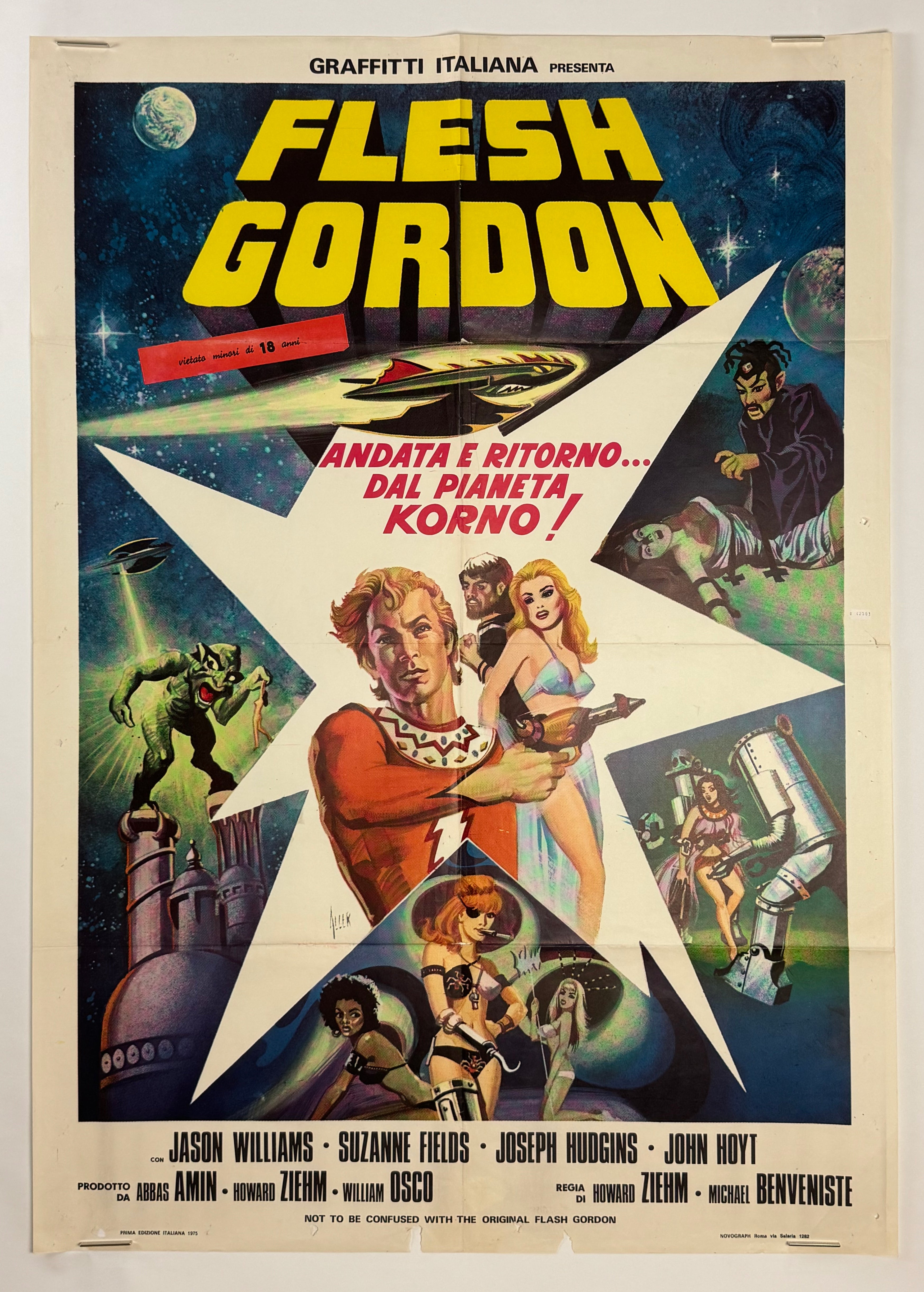 Original Vintage Flesh Gordon Sexploitation Movie Poster