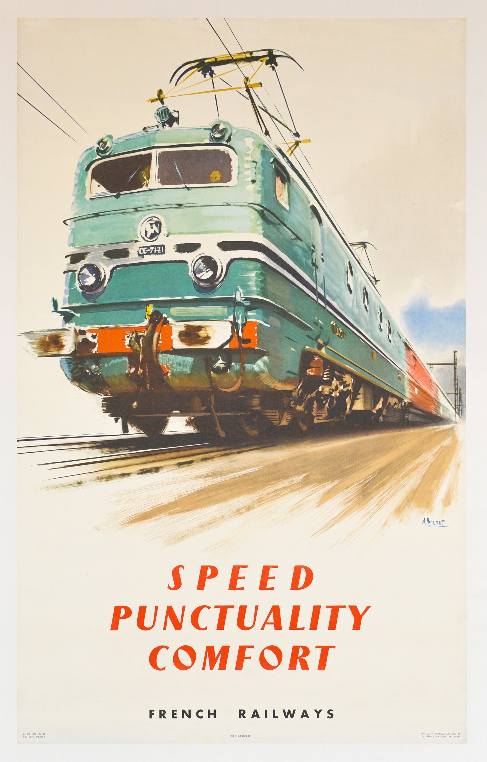 Societe National des Chemins de Fer Francais Original Train Poster