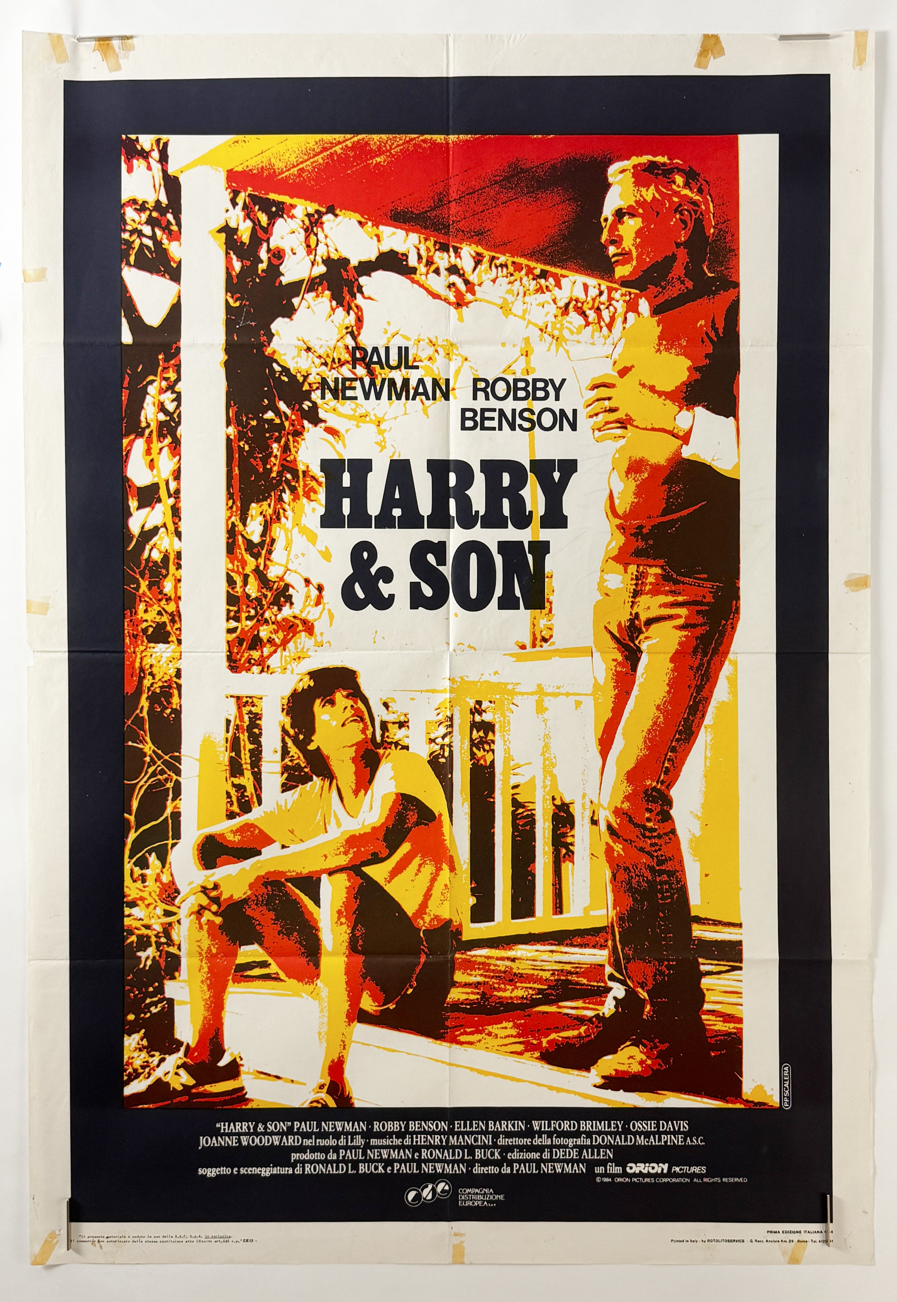 Original Vintage Harry & Son American Movie Poster