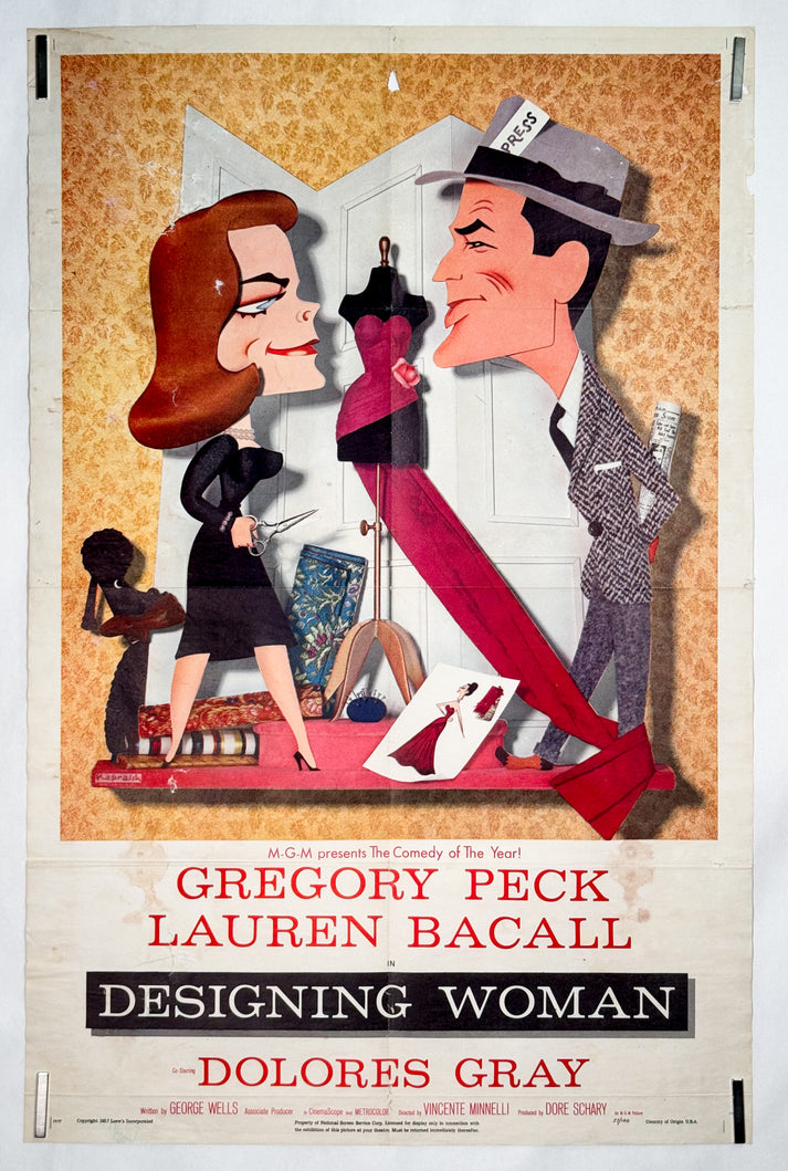 Original Vintage Designing Woman Movie Poster