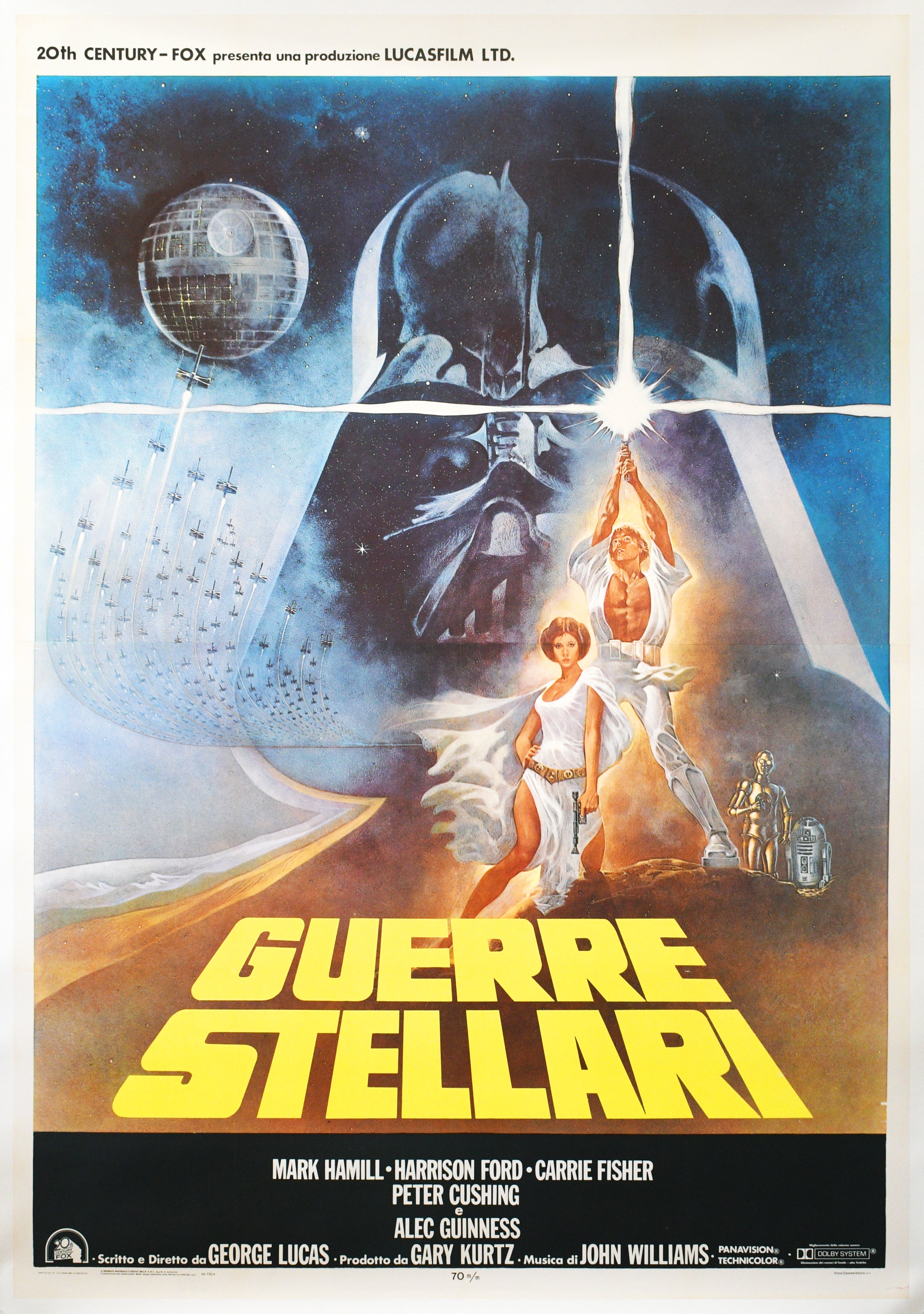 Original Vintage Star Wars Italian Movie Poster