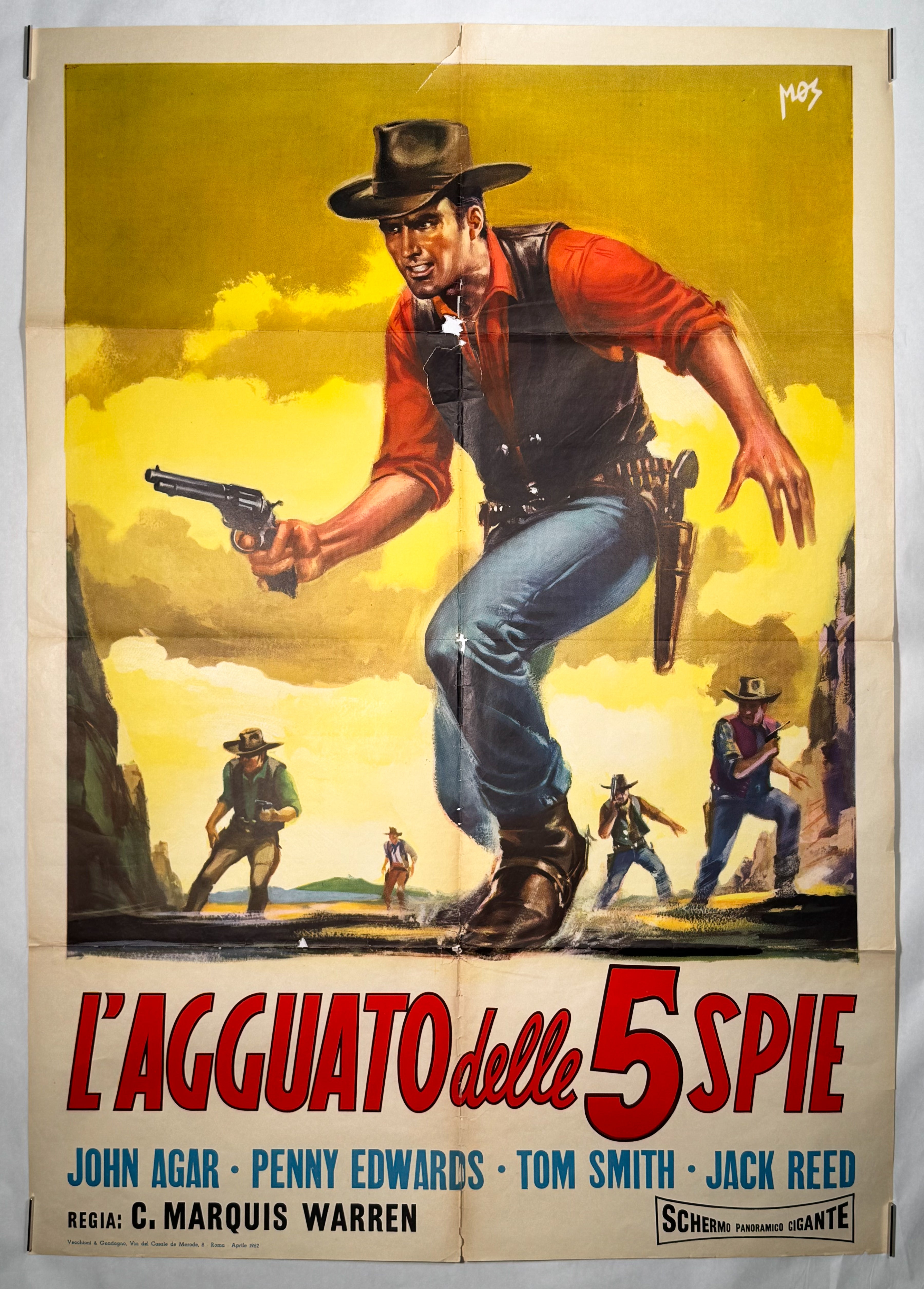 Original Vintage L’Agguato delle 5 Spie Movie Poster