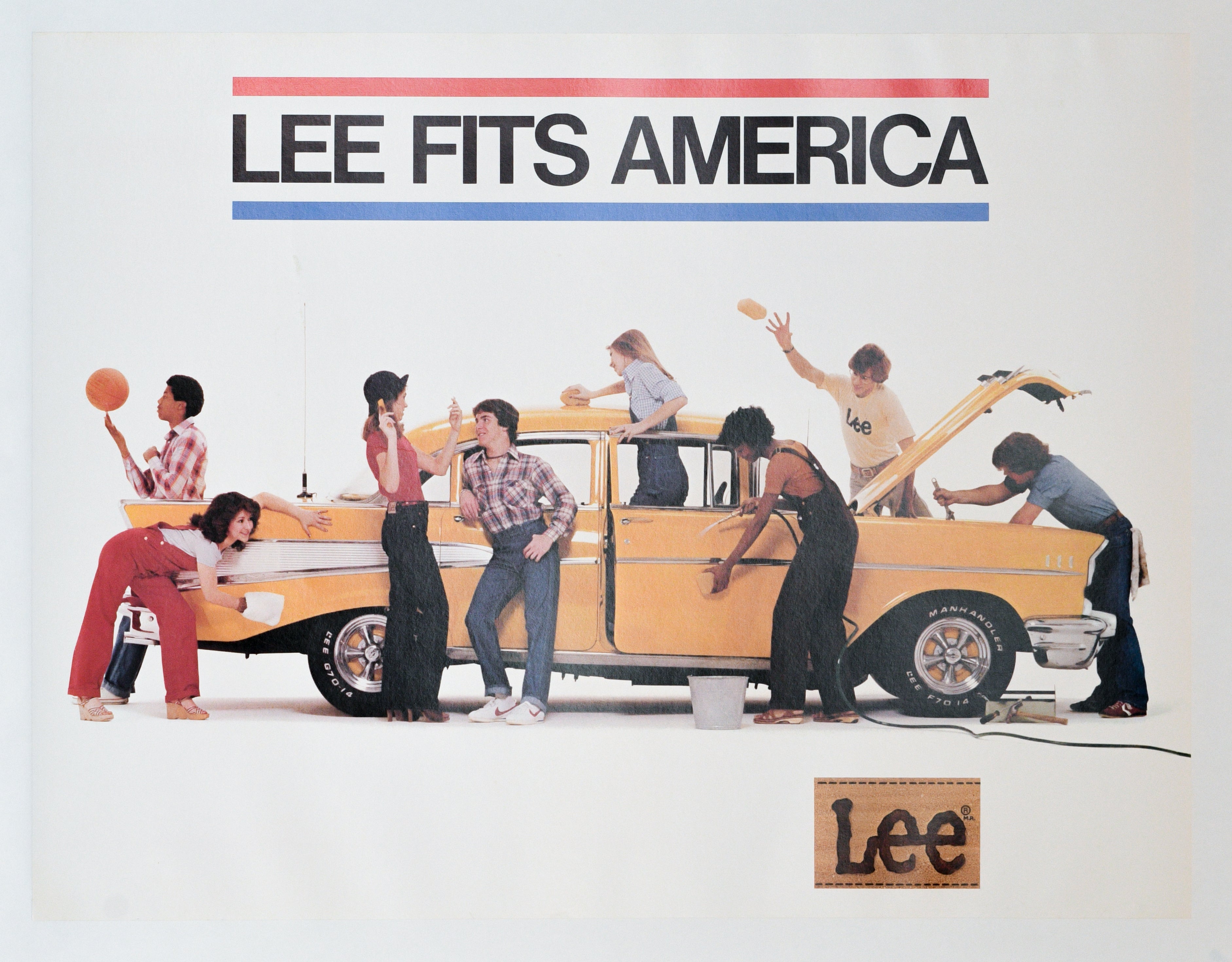 Original Vintage Lee Fits America Advertisement