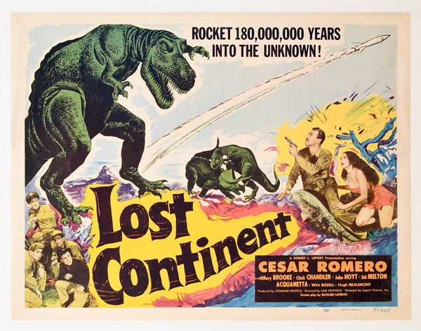 Original Vintage Lost Continent American Movie Poster