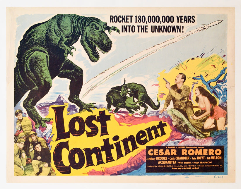 Original Vintage Lost Continent American Movie Poster
