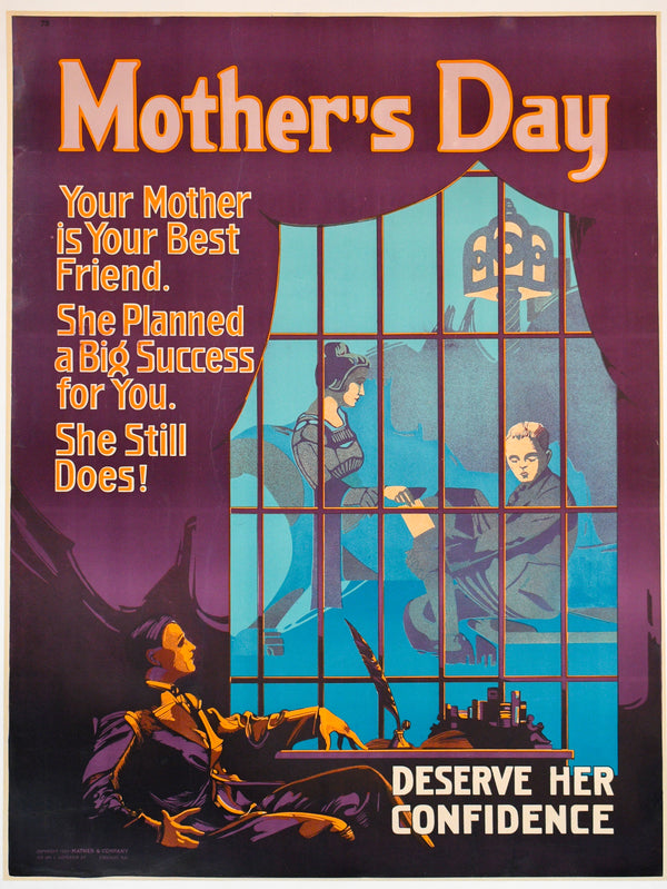 Vintage Mather's Mother's Day Poster