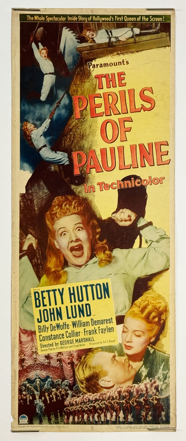 Original Vintage The Perils of Pauline Poster