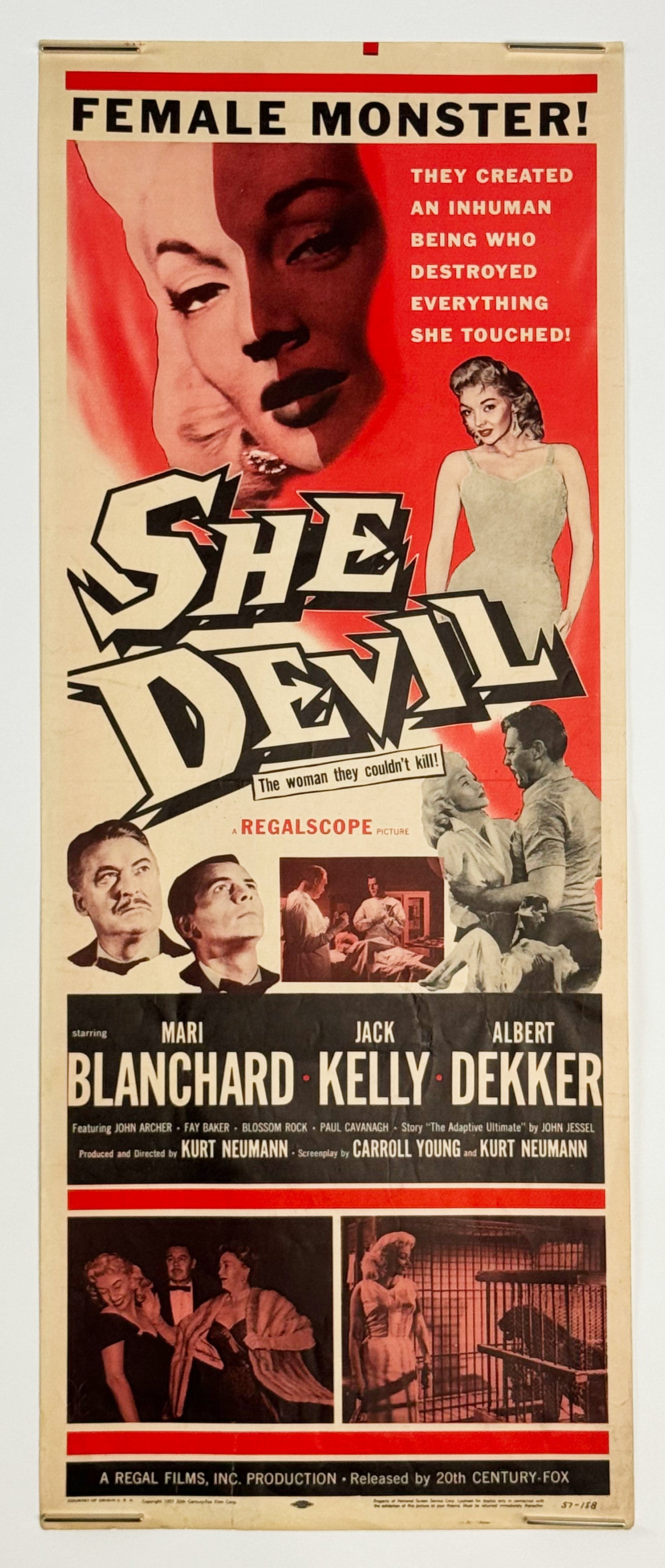 Original Sci-Fi Horror Movie Poster She Devil