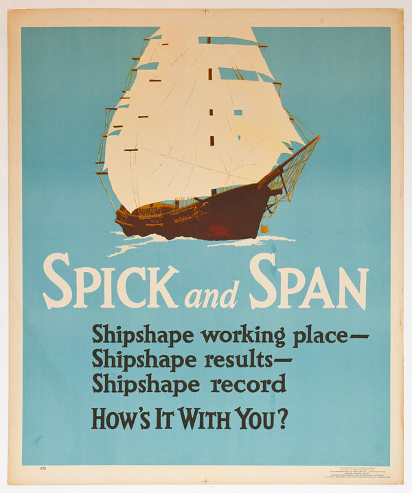 Mather's Spick and Span Vintage Poster