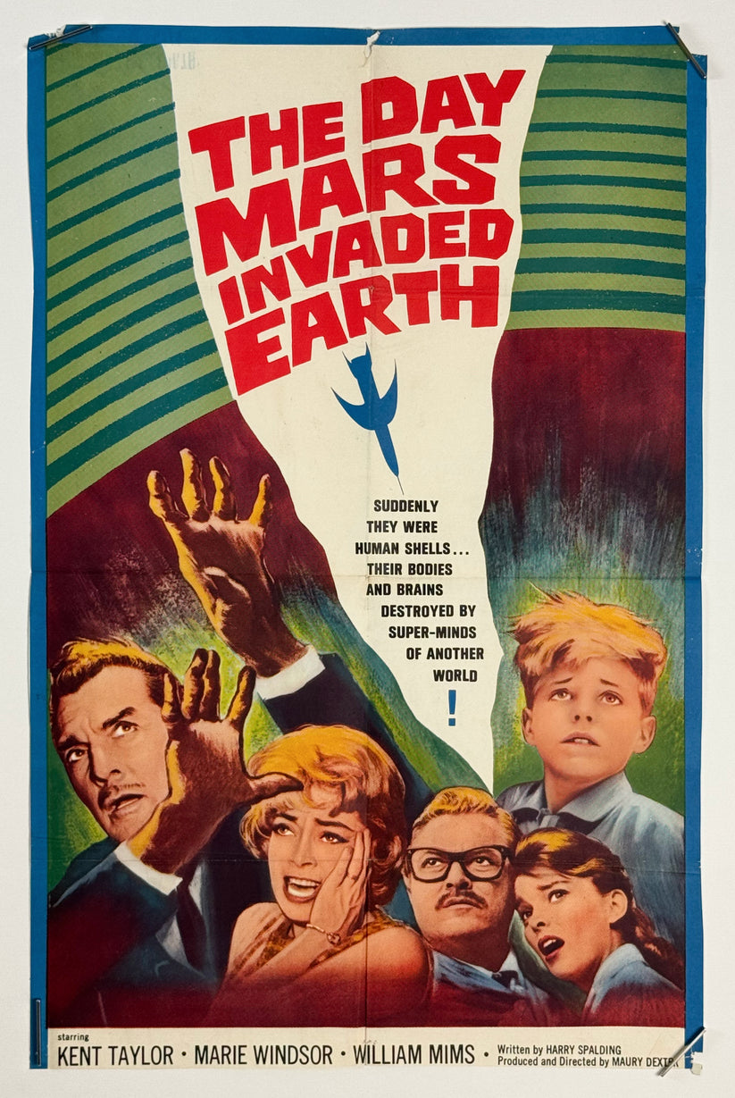 Original Vintage The Day Mars Invaded Earth Sci Fi Movie Poster