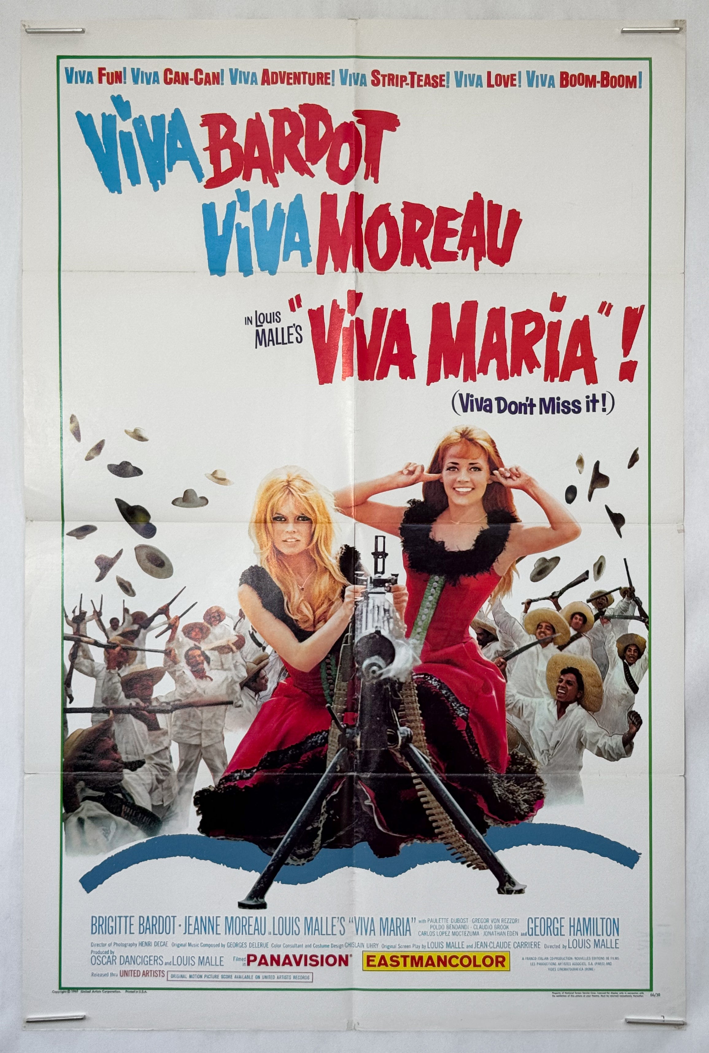 Original Vintage Viva Maria Movie Poster
